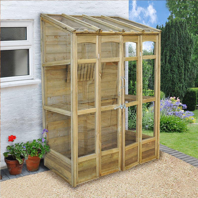 Victorian Tall Wall Greenhouse, Garden Planter Pressure Treated. - Pure ...