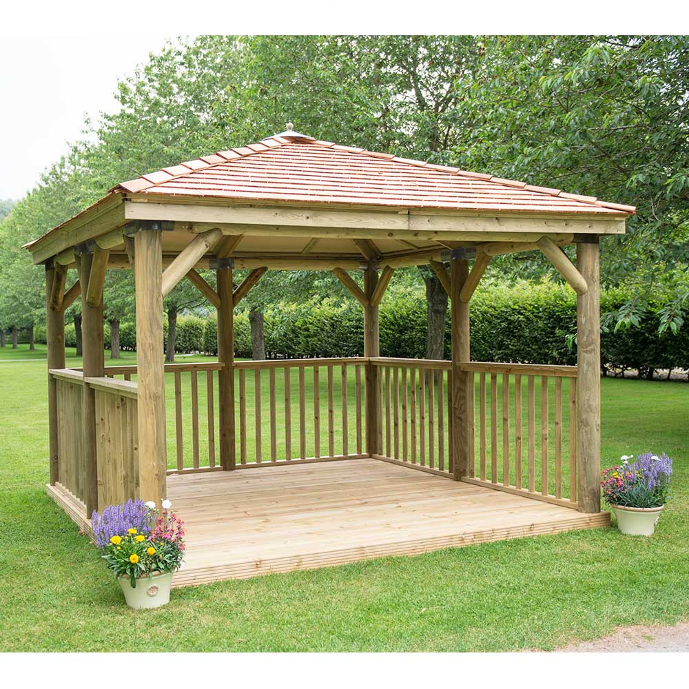 Wooden Garden Oriental Pagoda Japanese Design Gazebo - Pure Garden ...