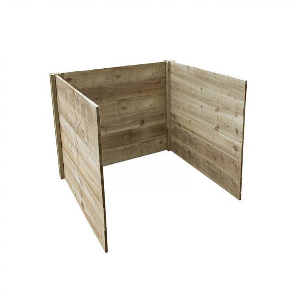 Wooden Pressure Treated Slot Down Compost Bin Extension Kit – Pure ...