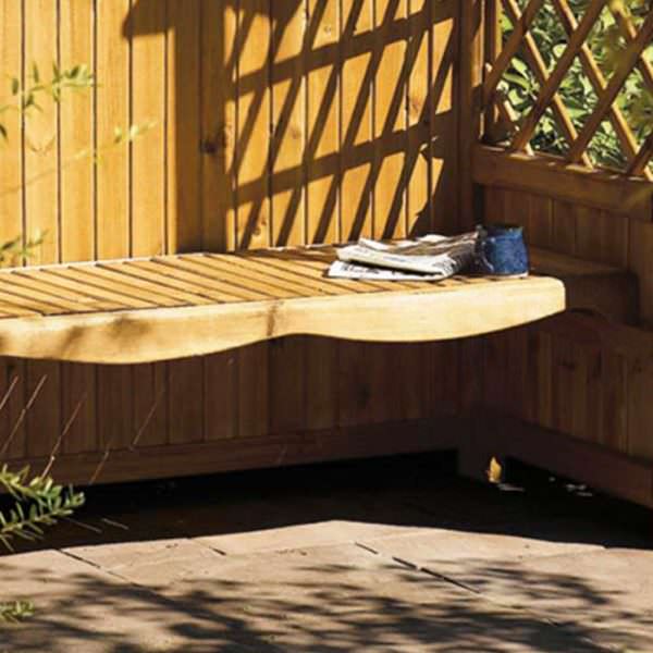 Tenbury Arbour Garden Seat Natural Timber Finish – Pure Garden Buildings
