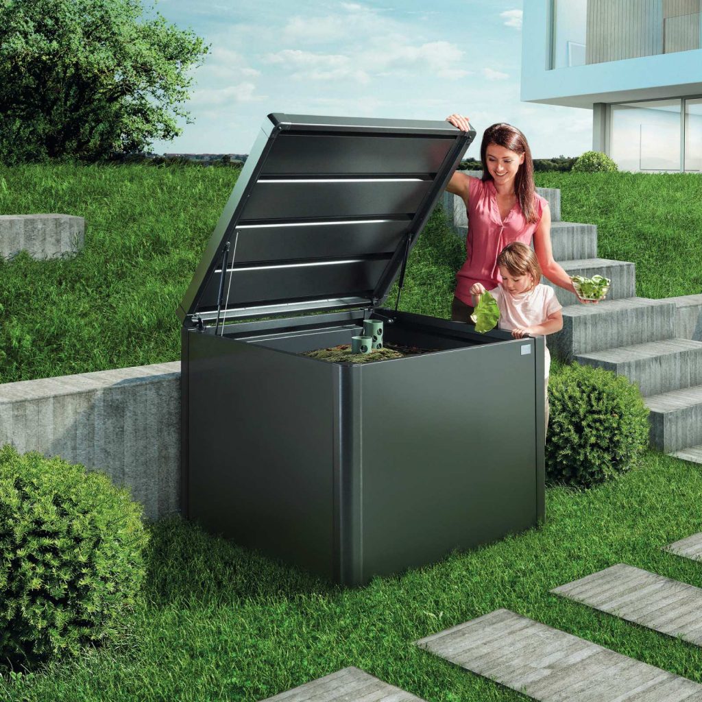 Biohort High Quality Monami 3ft x 3ft Metal Garden Composter – Pure ...