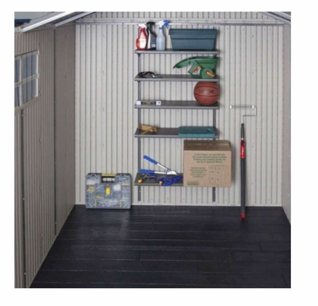 Lifetime Premium Quality 11×11 Heavy Duty Plastic Shed Desert Apex Roof ...