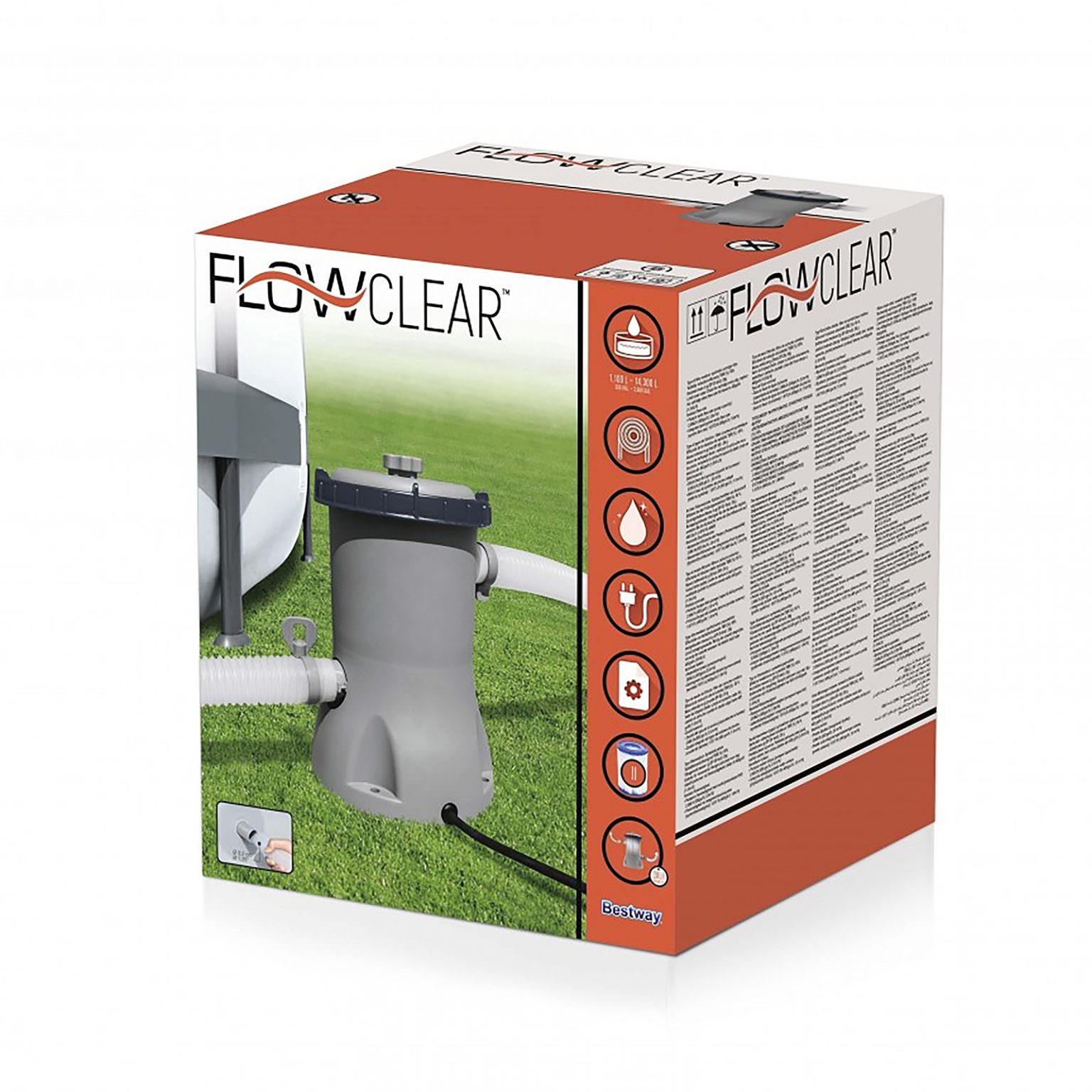 Bestway 530gal Flowclear Swimming Pool Filter Pump – Accessories Garden ...