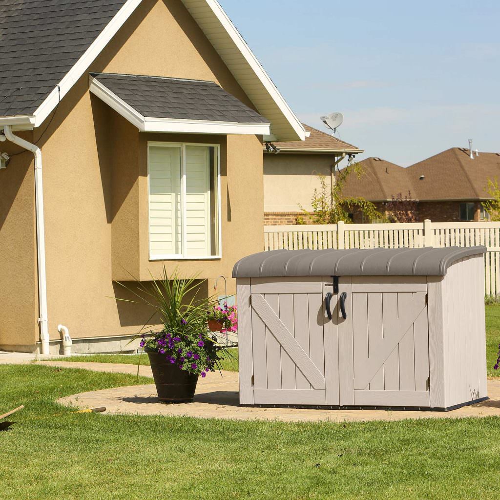 Lifetime Heavy Duty Plastic Storage Box – Outdoor All-Weather ...