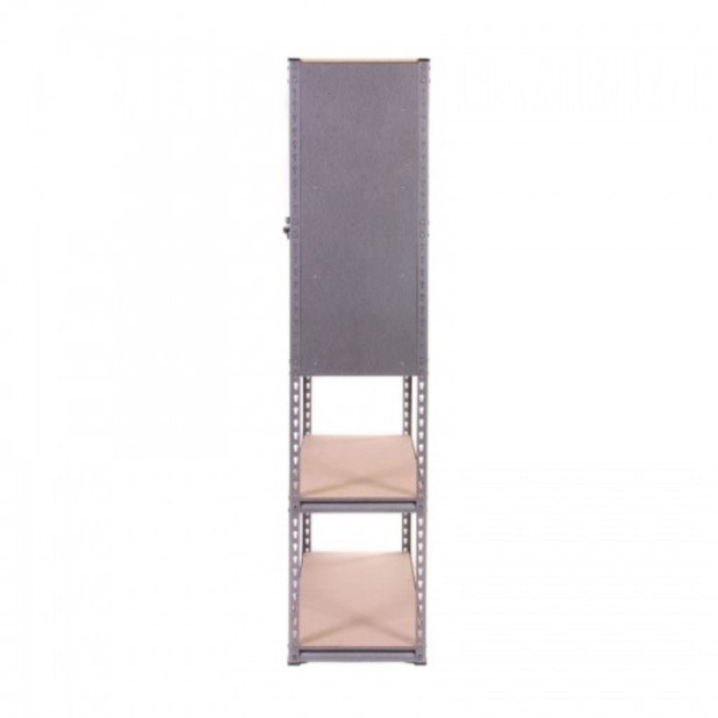 Globel Heavy Duty Half Cupboard 5 Tier Shelving Unit Racking, Lockable ...