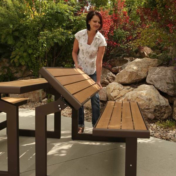 Lifetime 4ft Convertible Garden Bench/ Picnic Table – Outdoor Seating ...