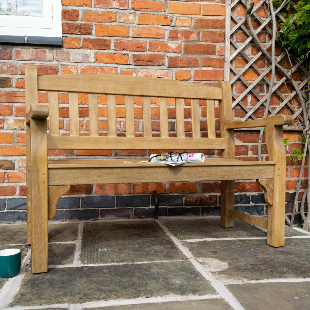 Tuscan 1.2m Bench Strong Heavy Duty Garden 2 Person Outdoor Patio ...
