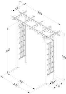 Classic Flat Top Arch – Pure Garden Buildings