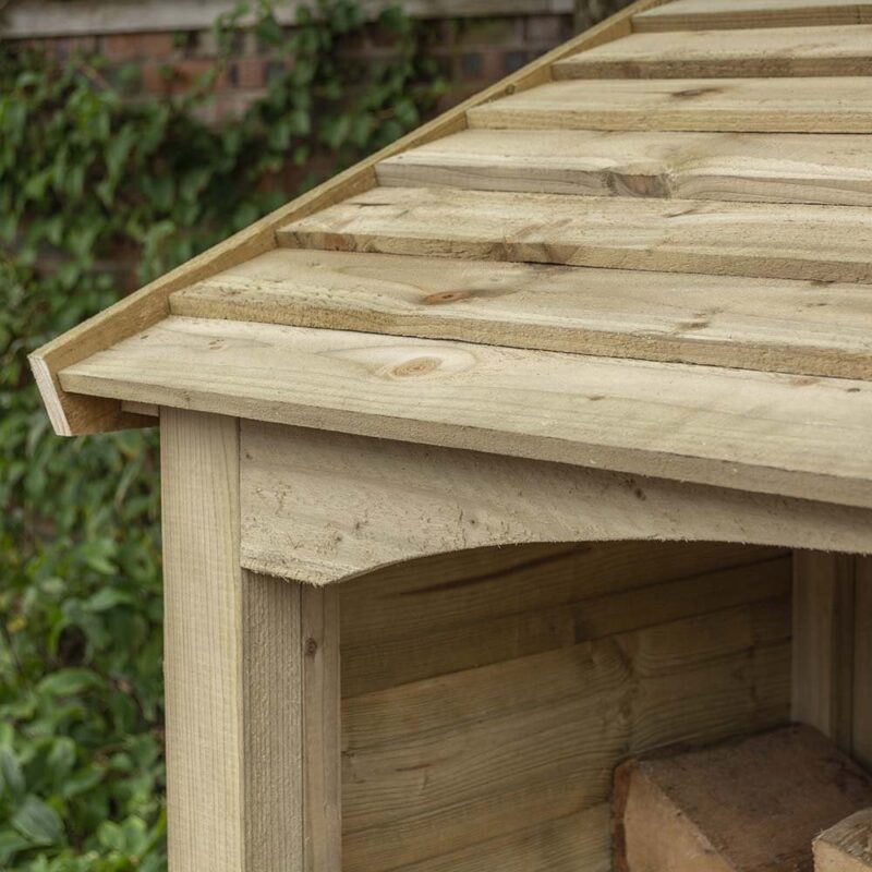 Rowlinson Premium Heritage Double Log Store – Pure Garden Buildings